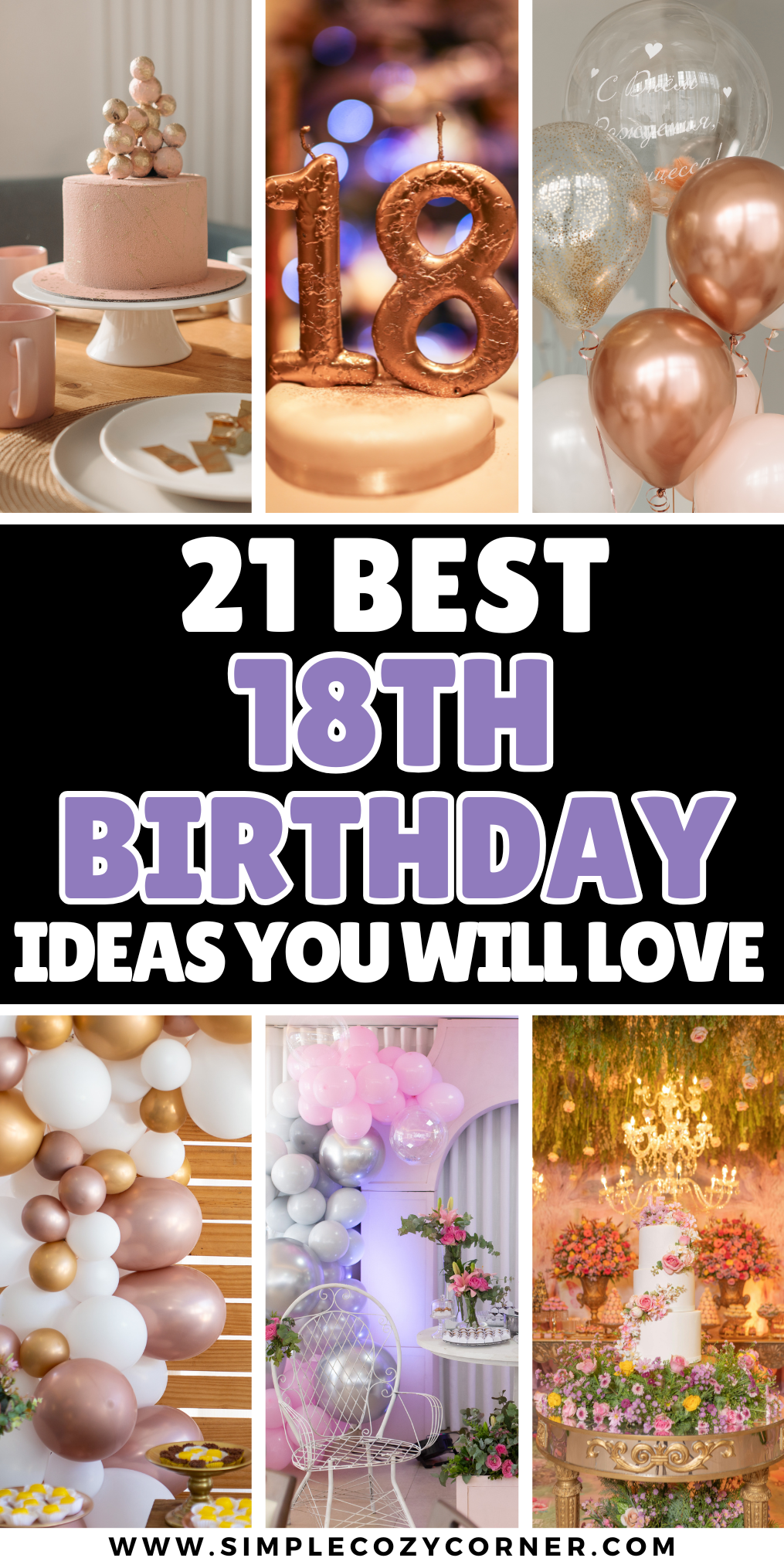 21 Most Creative 18th Birthday Party Decor Ideas You’ll Love – Simple ...