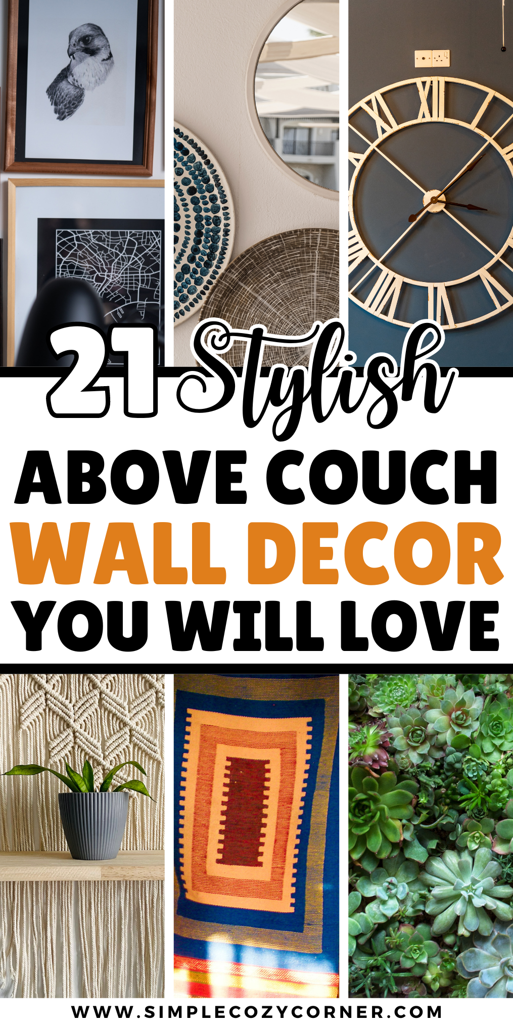 21 Insanely Cute Above The Couch Wall Decor You Will Love – Simple Cozy ...