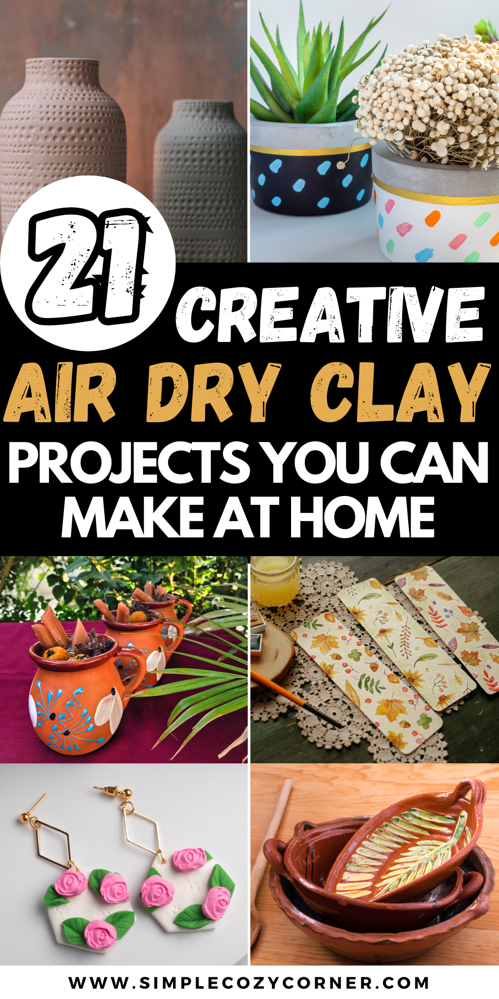21+ Easy Air Dry Clay Projects You Can Make at Home – Simple Cozy Corner