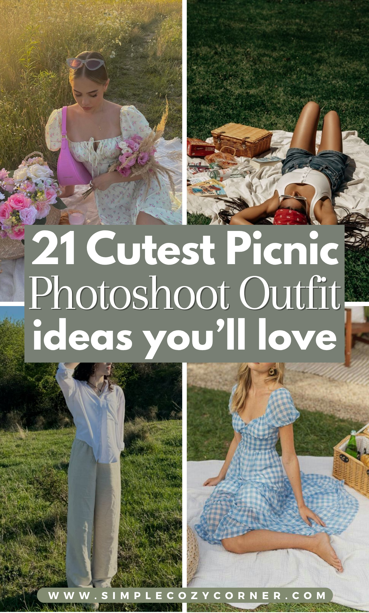 21+ Cutest Picnic Photoshoot Outfit Ideas to Copy – Simple Cozy Corner