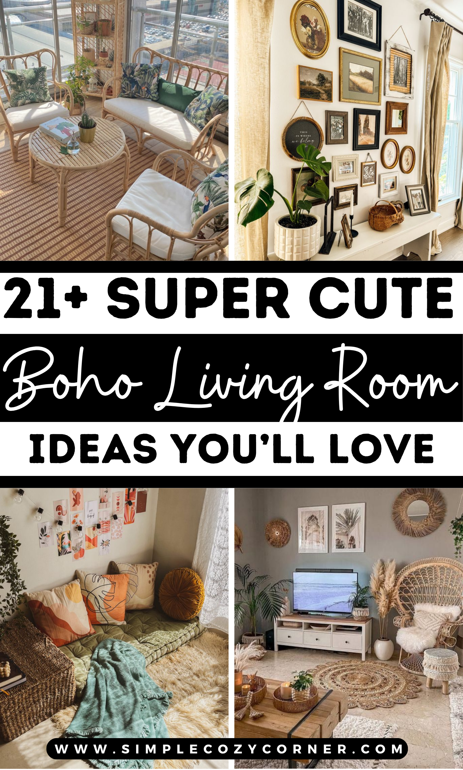 Boho Living Room Ideas Pinterest